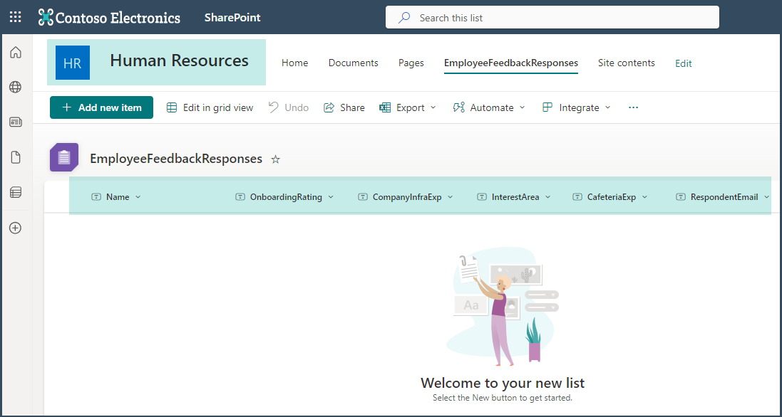 How to save Microsoft Form’s(Group Form) response in a SharePoint List ...